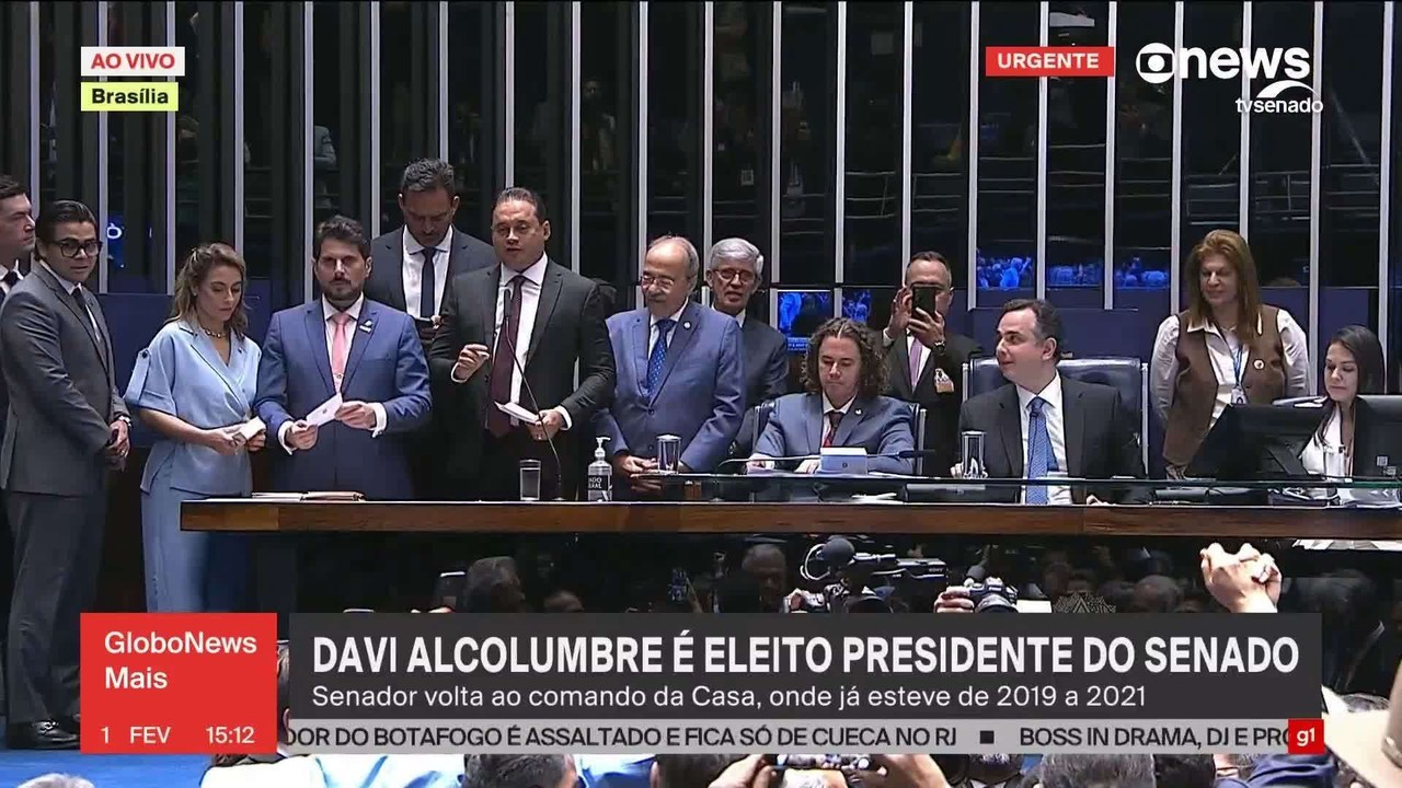 Davi Alcolumbre é eleito presidente do Senado com 73 votos e volta ao ...