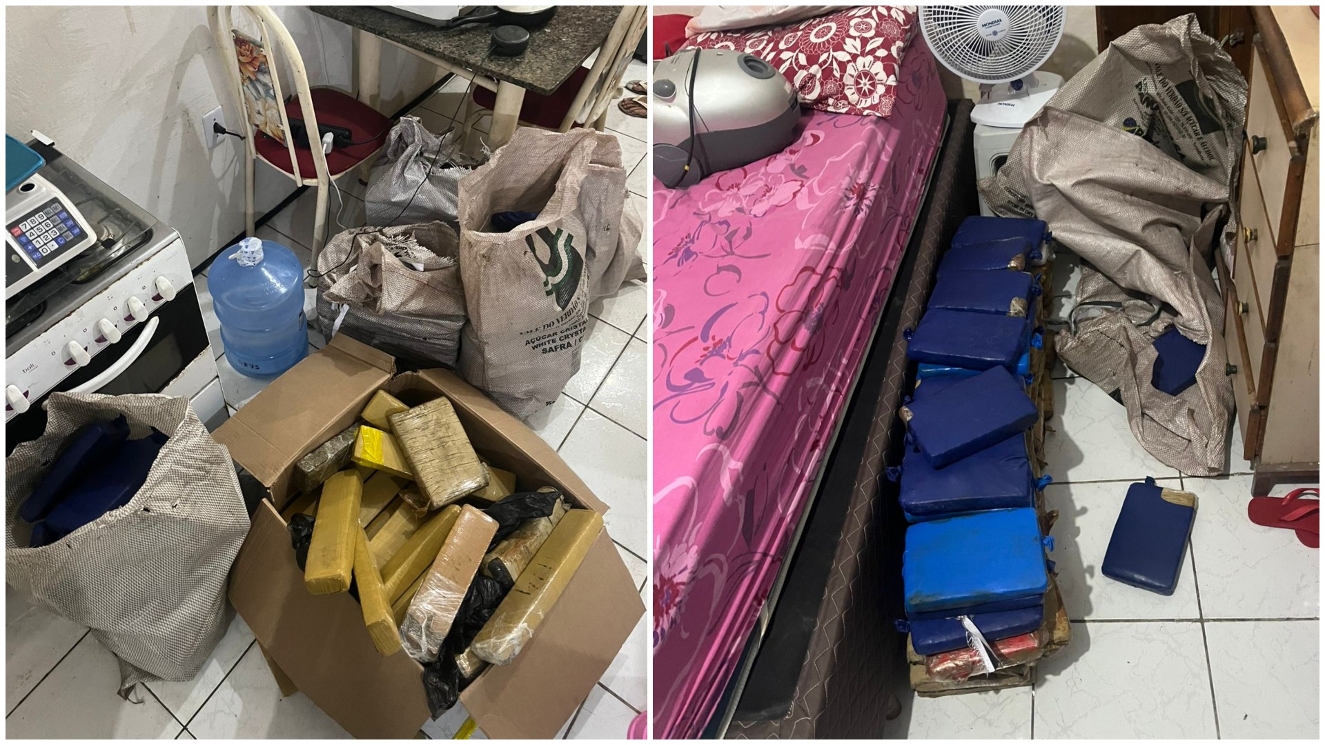 Homem em moto sem placa tenta fugir da polícia e é preso com 144 kg de ...