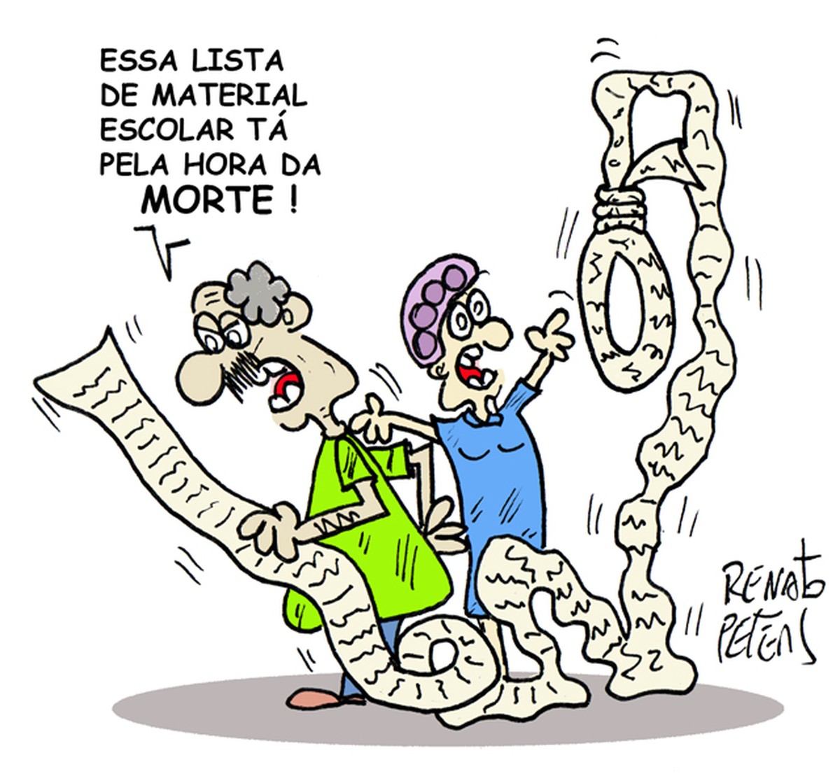 Charge: 'A lista' | Educação | G1