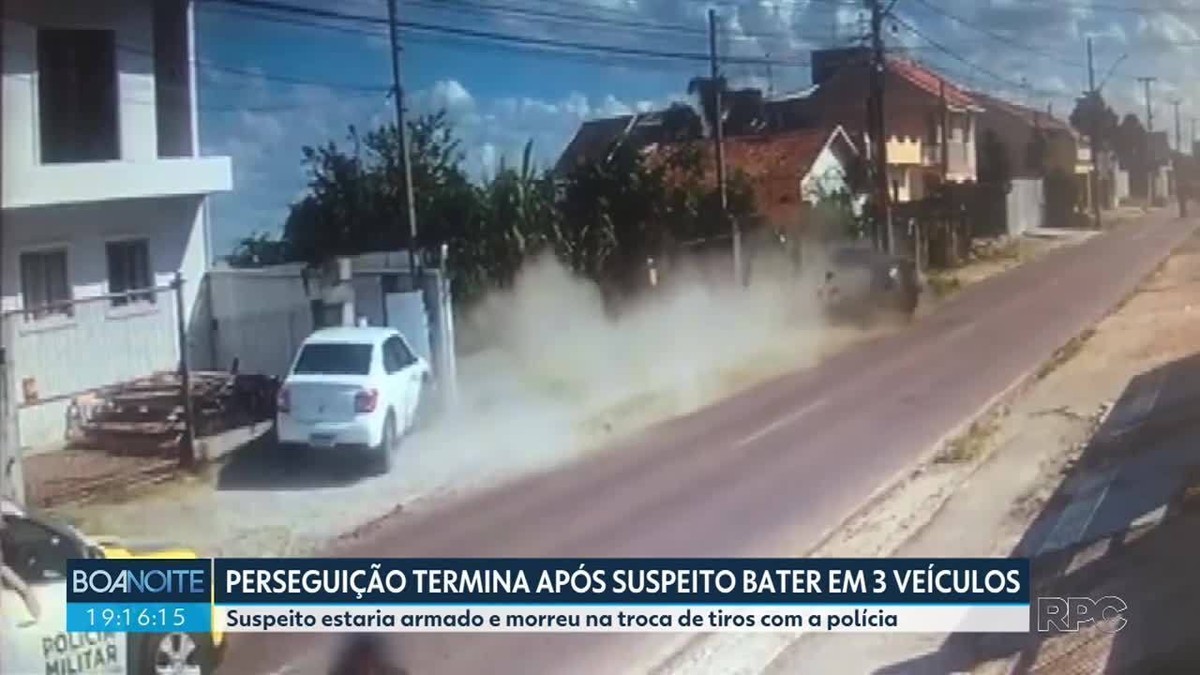 Suspeito Provoca Acidentes Durante Perseguição E Morre Em Troca De