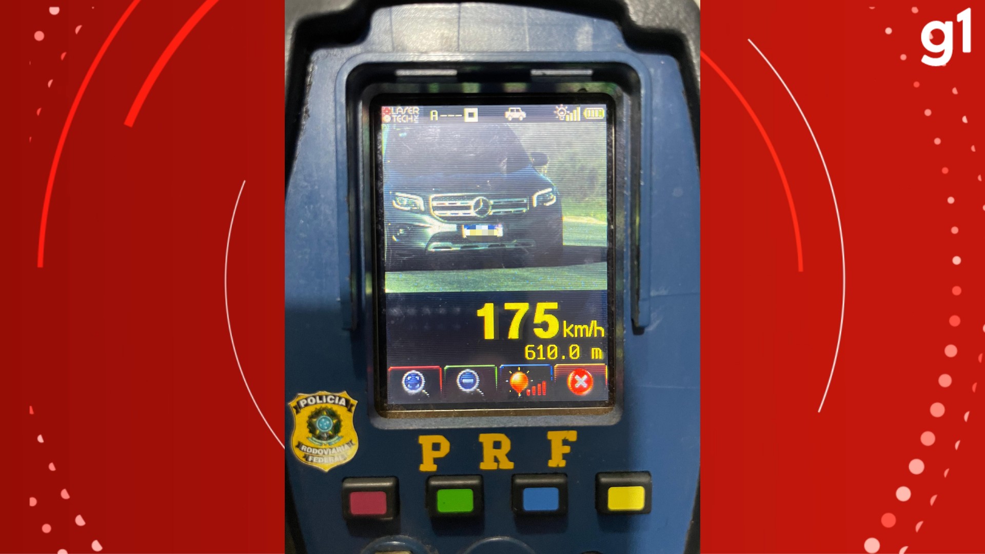 Mercedes é flagrada a 175 km/h em rodovia do RS, diz PRF | G1