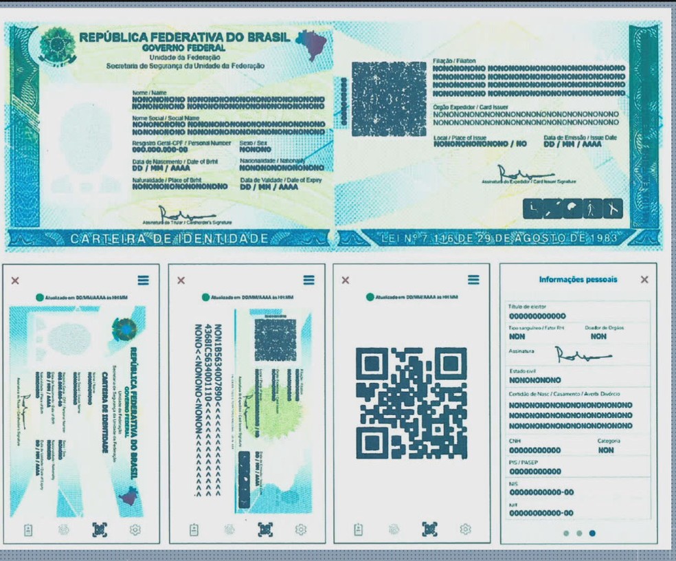 Nova carteira de identidade tem QR code, CPF como número principal e ...
