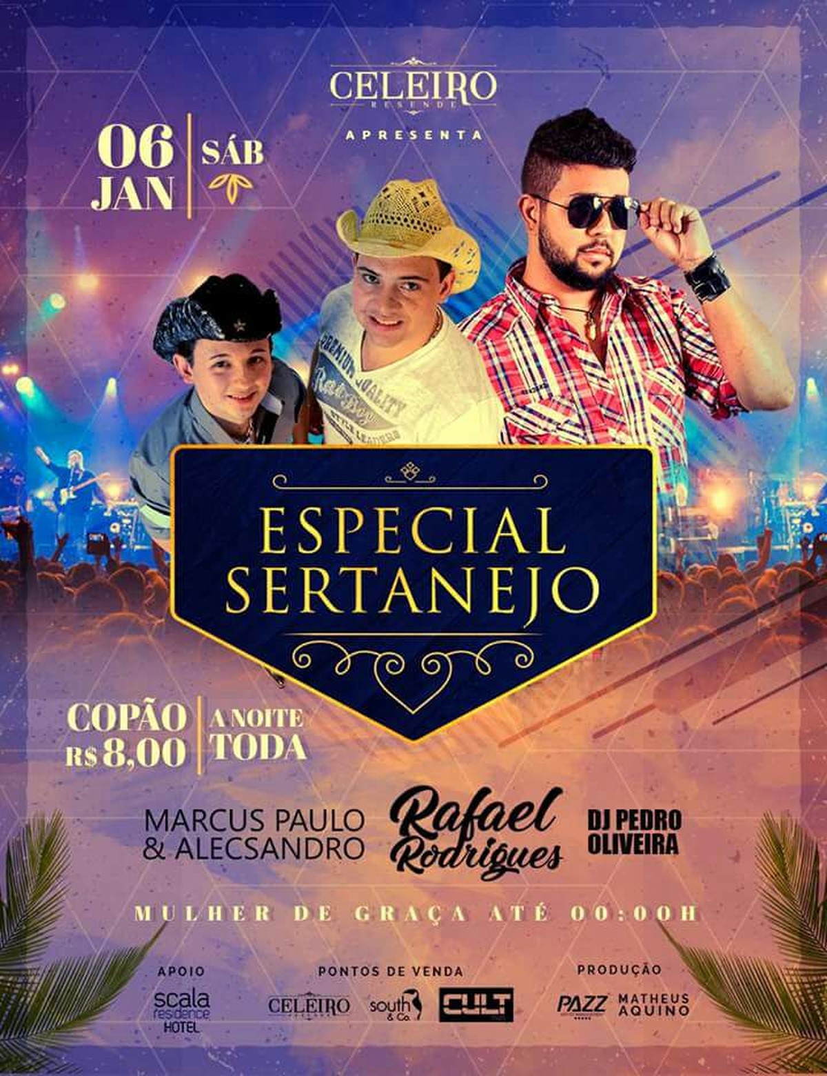 Dupla Marcus Paulo e Alecsandro e cantor Rafael Rodrigues fazem show em ...