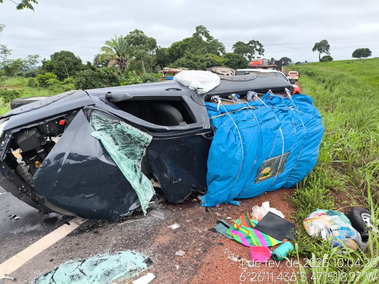 Acidente entre carro e caminhão deixa uma pessoa morta e outra ferida na TO-134 | Tocantins | G1