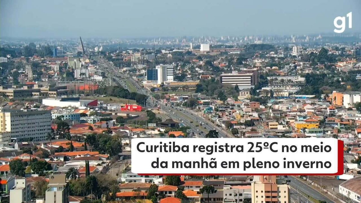 Temperatura em Curitiba bate 29ºC em pleno inverno: 'Acima do que ...