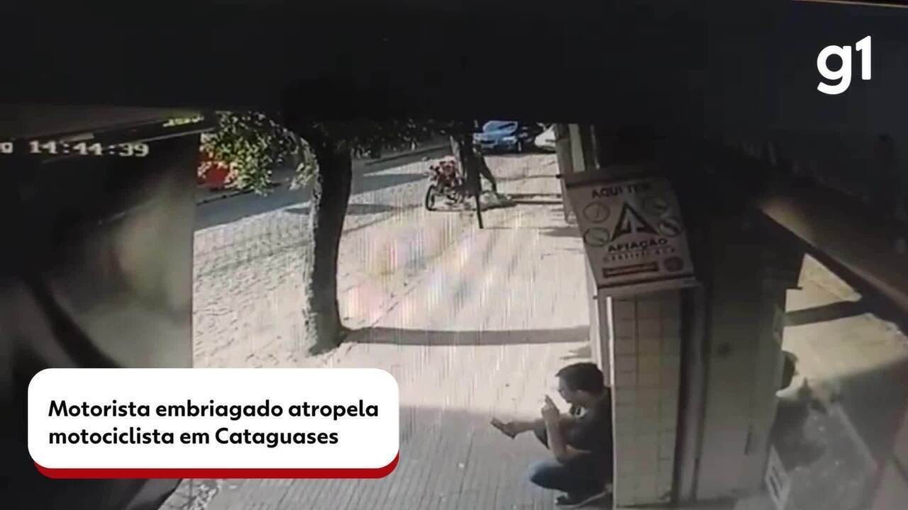 VÍDEO: Motorista embriagado atropela motociclista e o pressiona contra árvore em MG | Zona da ...