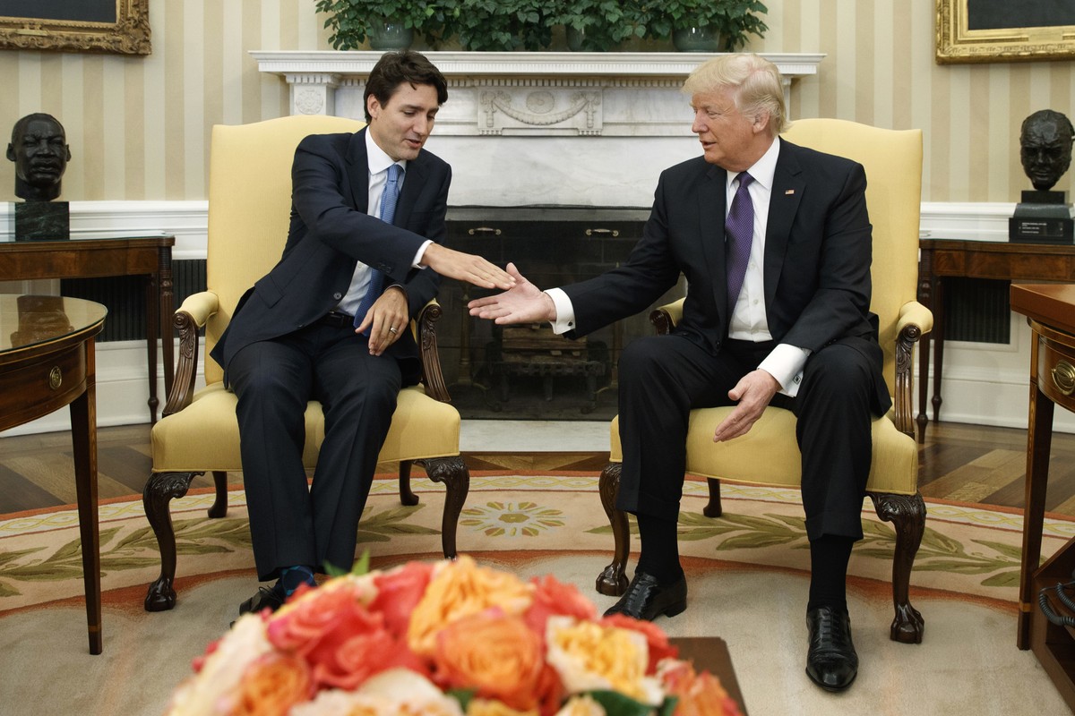 Trump E Trudeau Fazem 1ª Reunião Bilateral E Reafirmam Boa Relação De