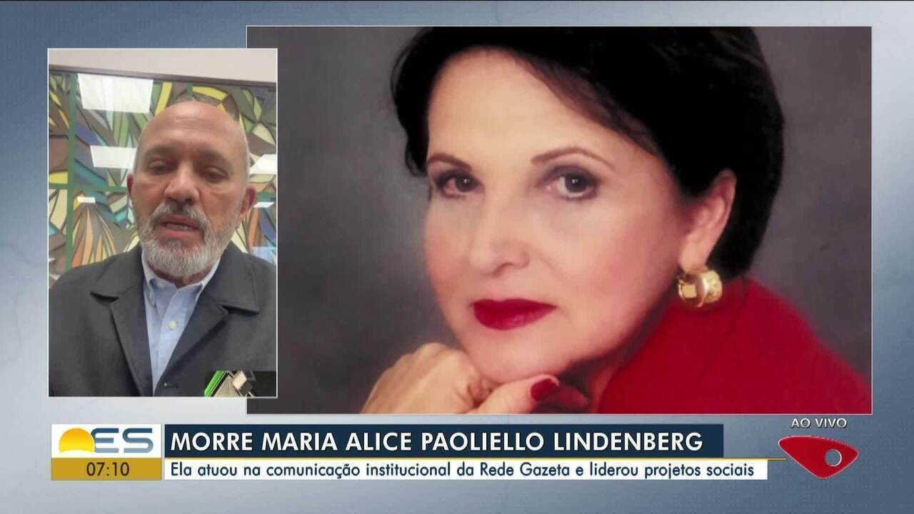 Políticos e lideranças do ES lamentam morte de Maria Alice Lindenberg | G1