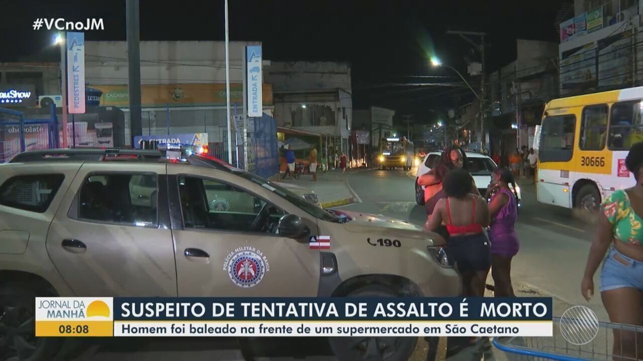 Suspeito de tentativa de assalto é morto a tiros em Salvador | Bahia | G1