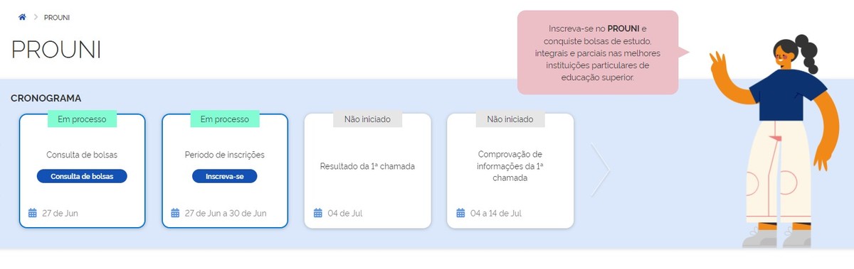 Inscrições do Prouni do 2º semestre terminam nesta sexta-feira ...