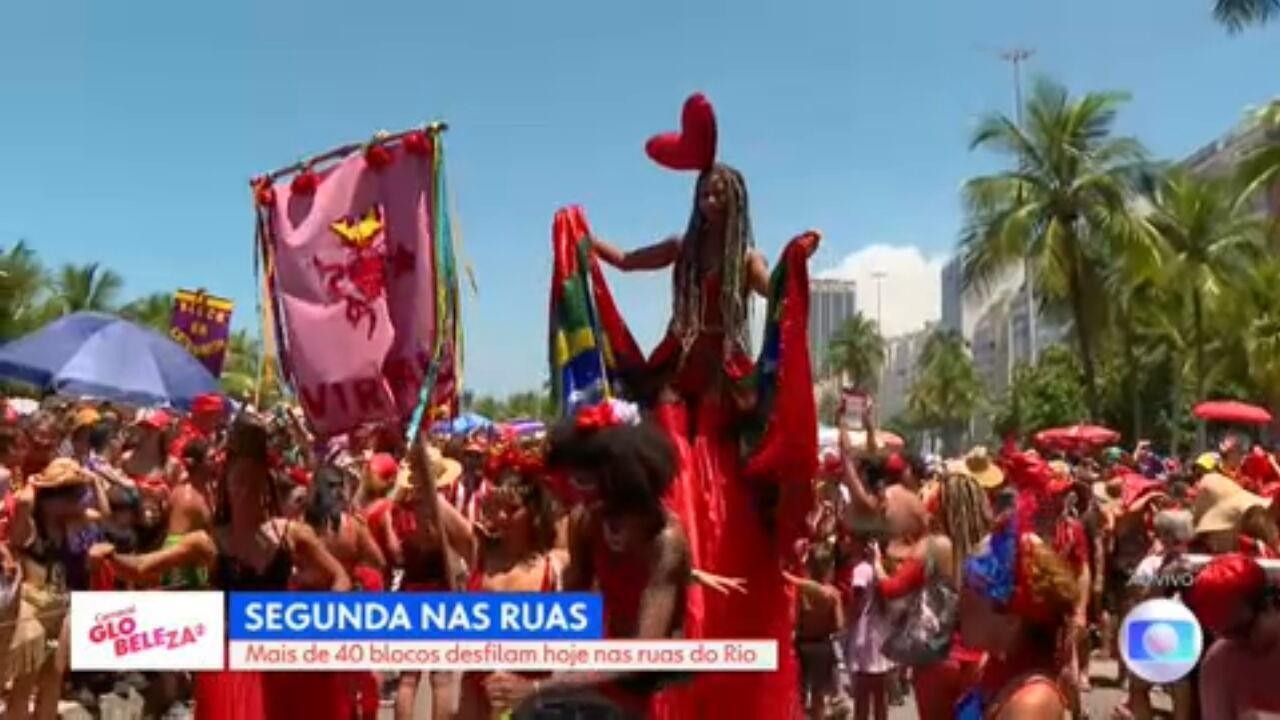 Dezenas de blocos desfilam pelas ruas do Rio nesta segunda de carnaval ...