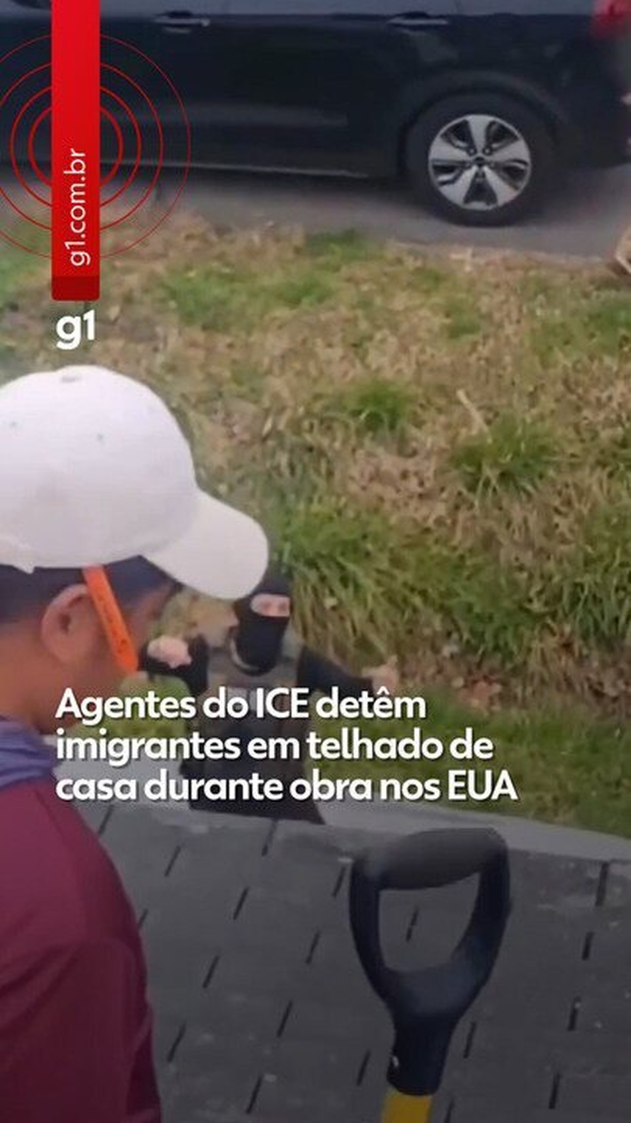 VÍDEO: ICE detém imigrantes em telhado de casa durante obra nos EUA | G1