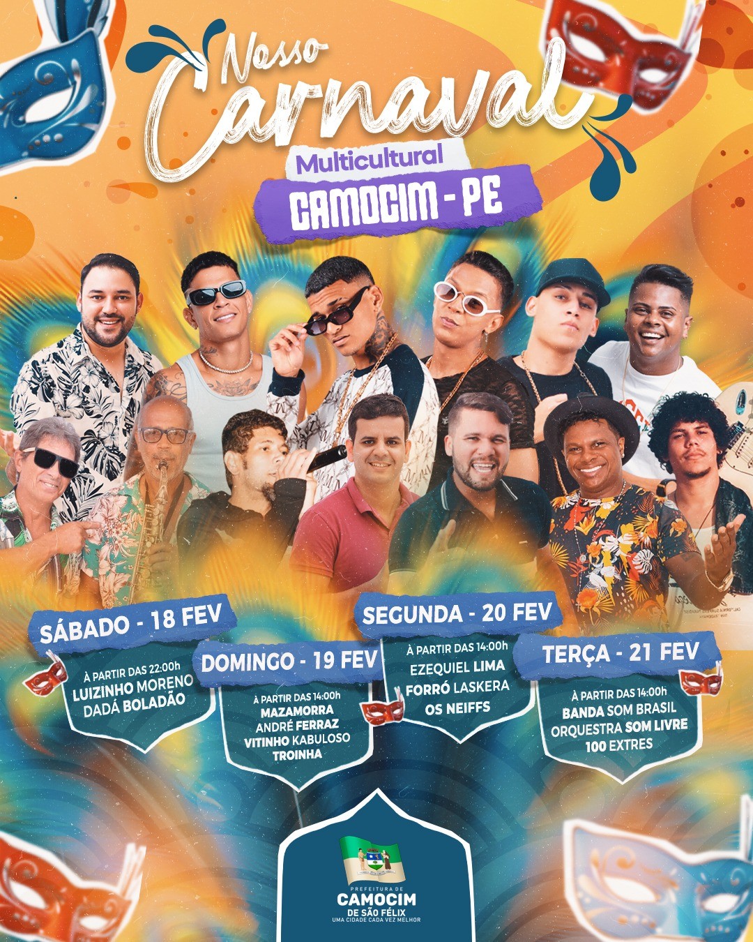 Programação oficial do carnaval de Camocim de São Félix é divulgada | G1