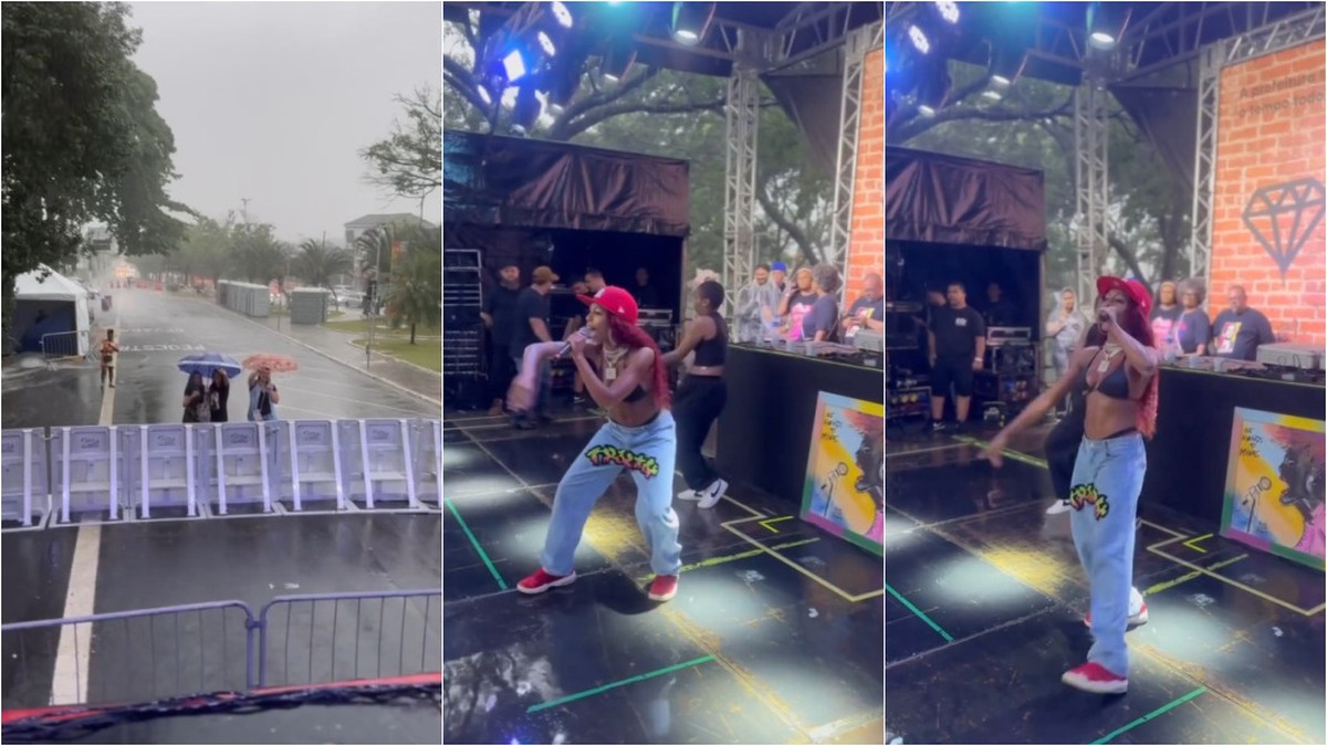 MC Soffia faz show para seis pessoas por causa da chuva: 'Segui meu ...