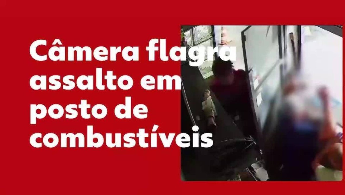 VÍdeo Câmera De Segurança Flagra Assalto Em Posto De Combustíveis Em