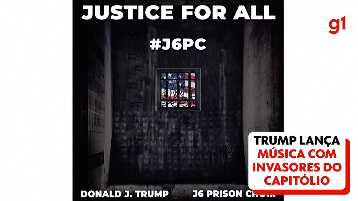 Trump lança música junto com presos por invadirem o Capitólio | Mundo | G1