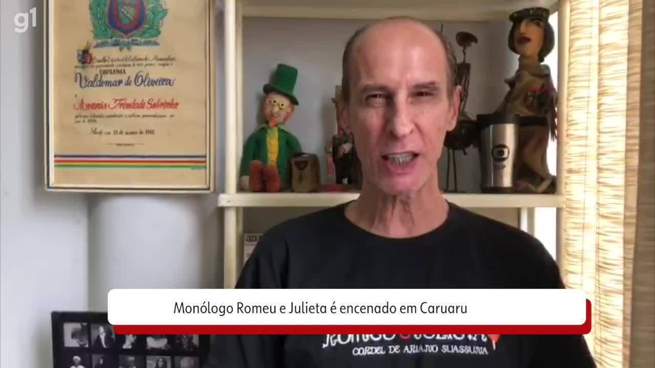 Monólogo 'Romeu e Julieta' de Ariano Suassuna é encenado pelo ator ...