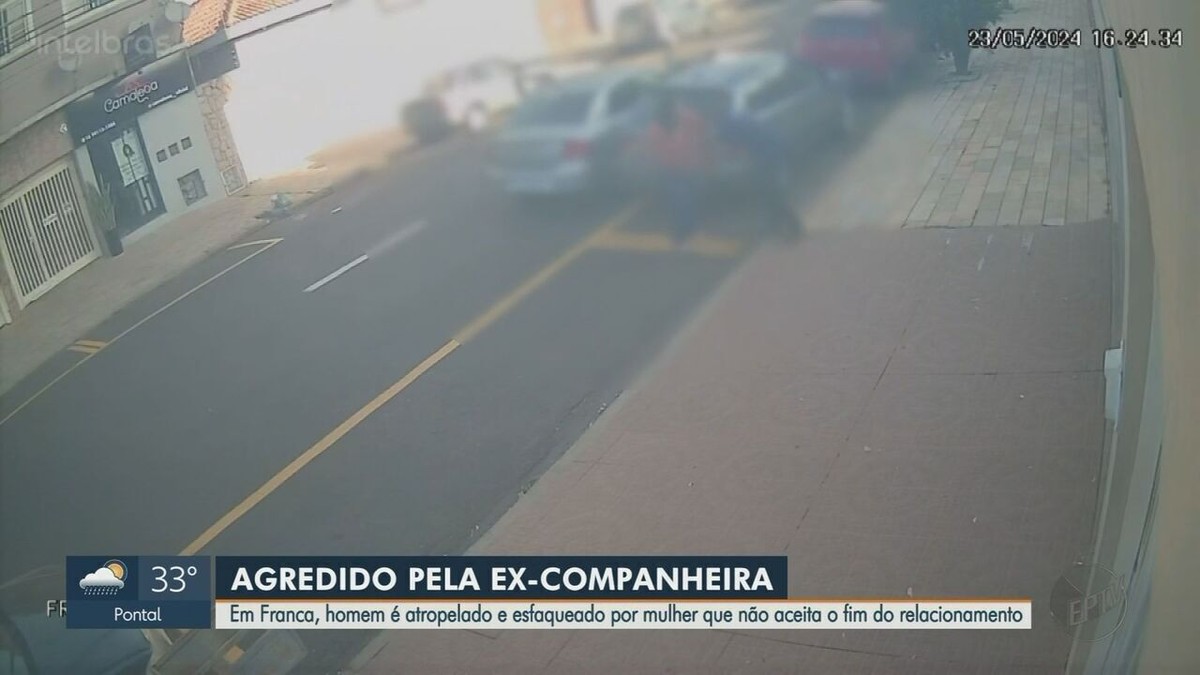 Vídeo: Mulher atropela e ataca marido a facadas no meio da rua em Franca, SP | Ribeirão Preto e ...