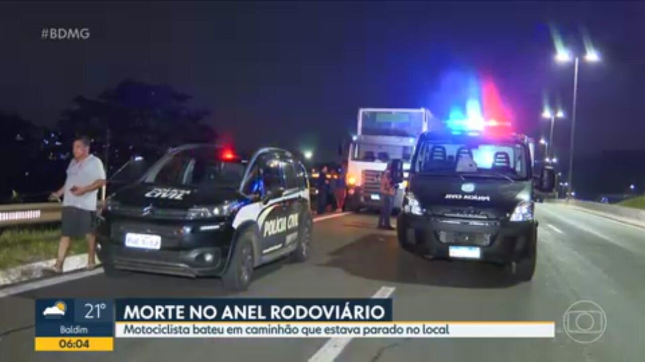 Motociclista morre ao bater em traseira de caminhão parado no Anel Rodoviário de BH | Minas ...
