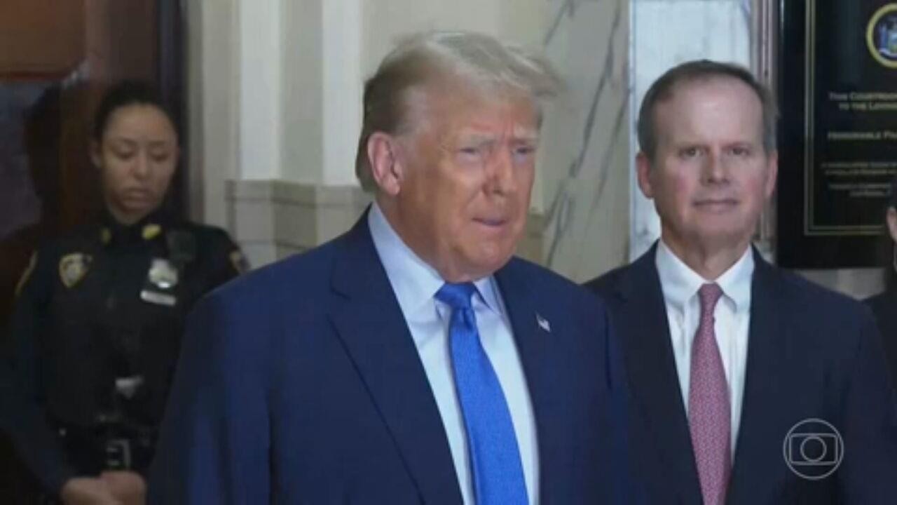 Em depoimento, Donald Trump nega acusação de fraude | Jornal Nacional | G1