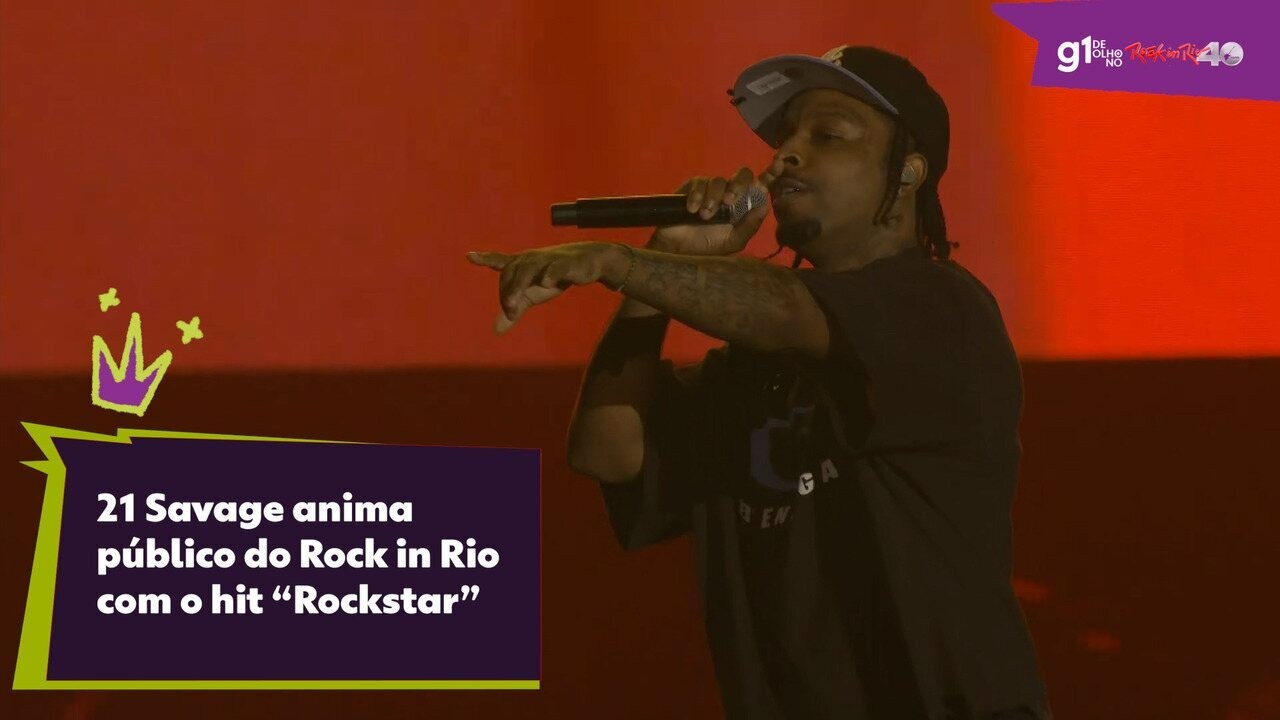 21 Savage faz sua estreia brasileira com show curto e morno no Rock in ...