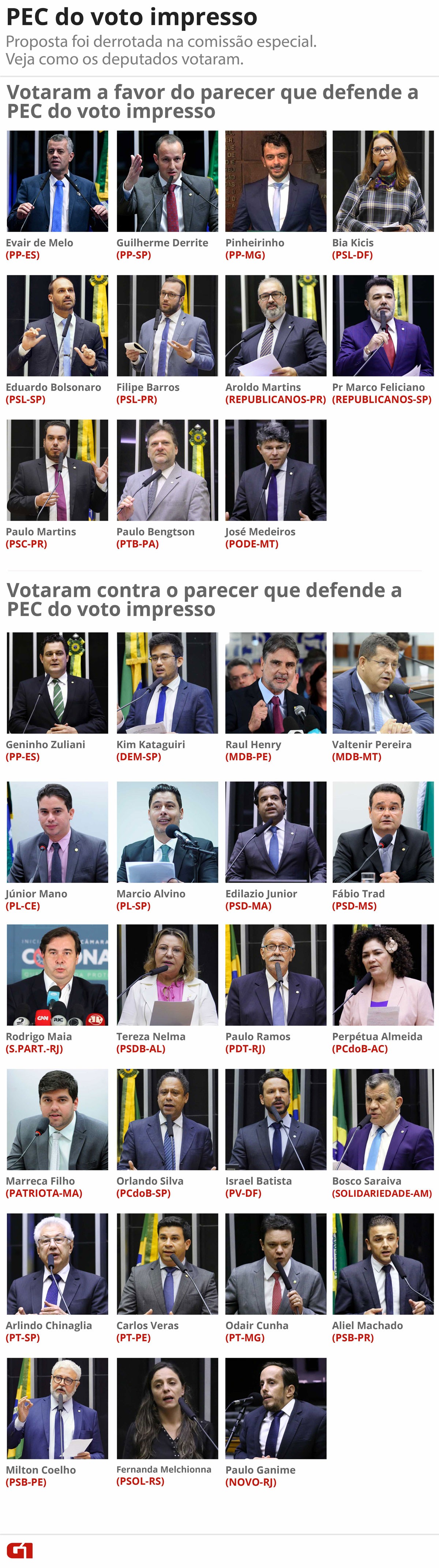 Veja como votou cada deputado na comissão especial da Câmara que ...