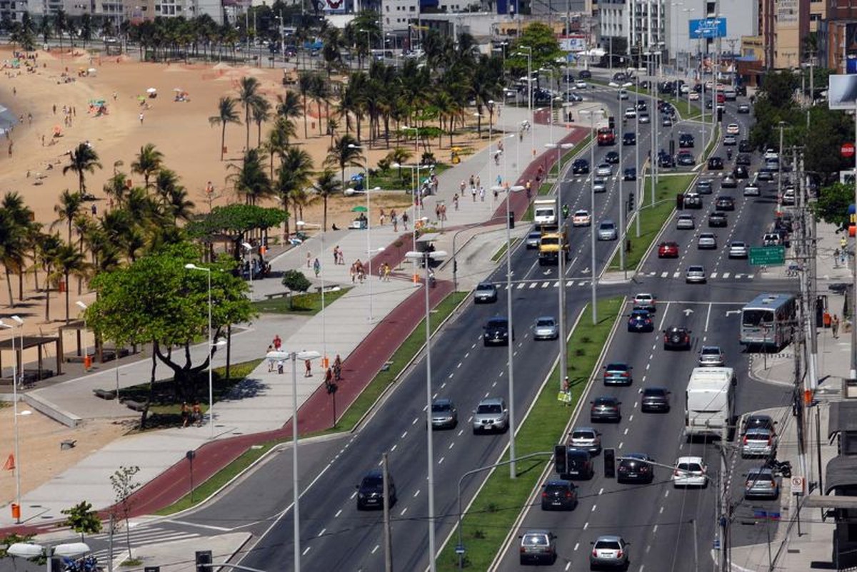 Avenida Dante Michelini, em Vitória, vai ter faixa exclusiva de ônibus ...