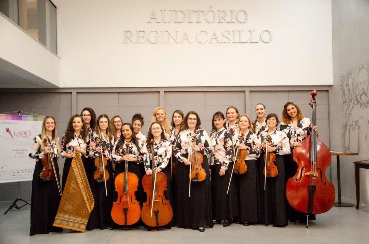 Em ritmo de tango, orquestra feminina Ladies Ensemble se apresenta ...