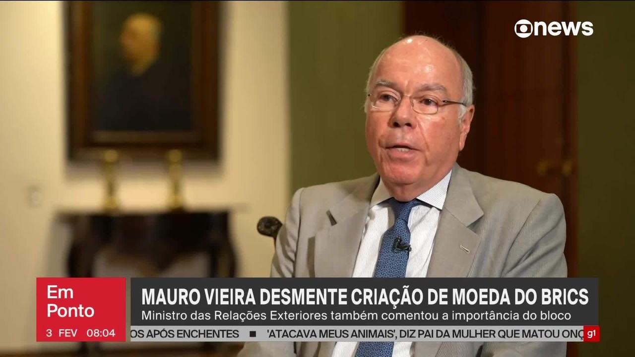 Mauro Vieira nega criação de moeda única do Brics | G1
