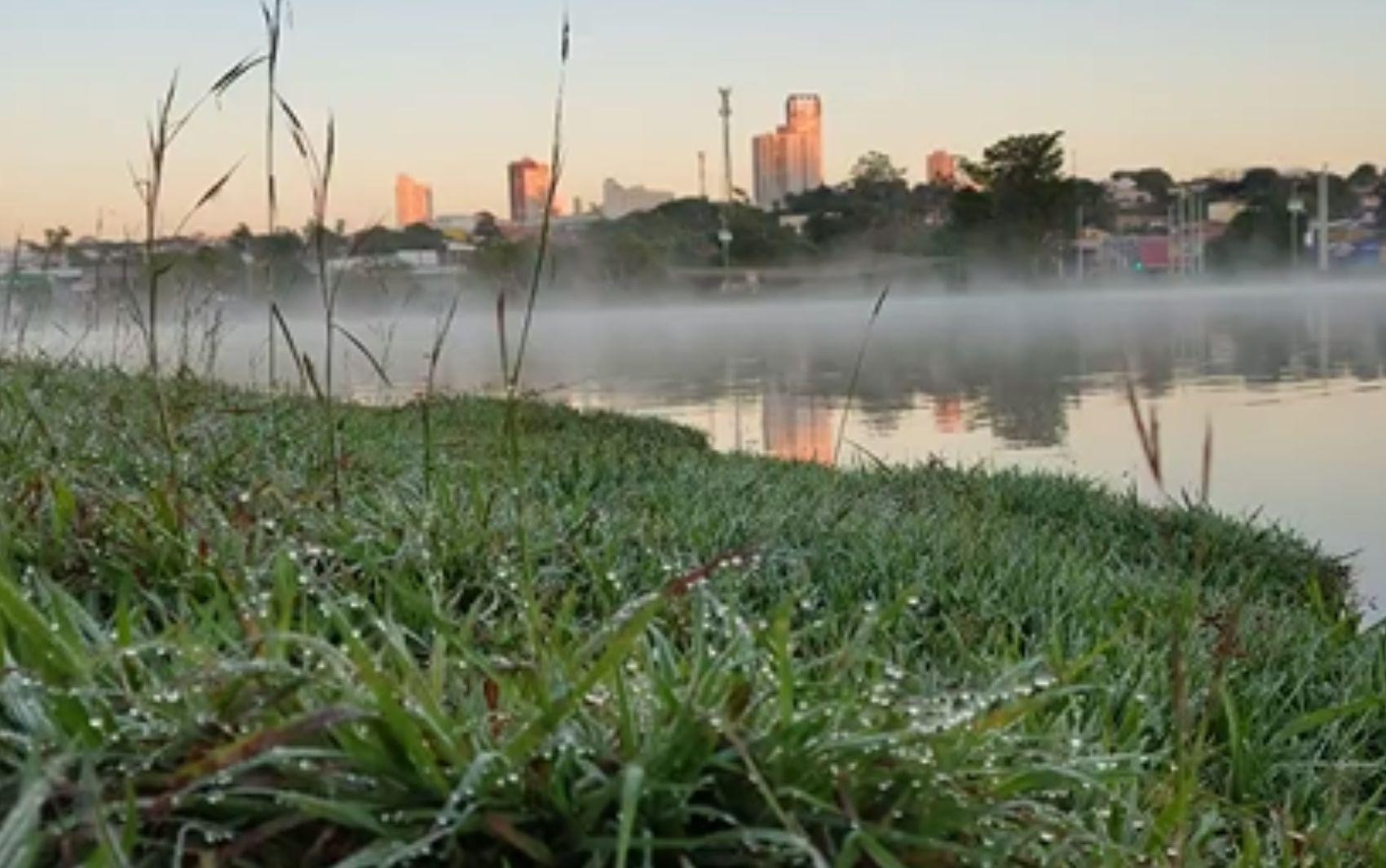 Goiás tem o dia mais frio do ano e até grama congelada | G1