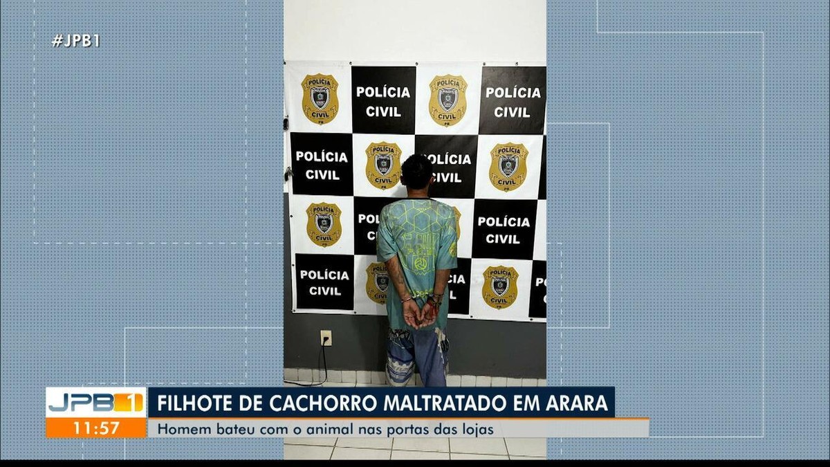 Homem é Preso Em Flagrante Por Maus Tratos A Filhote De Cachorro Na Pb