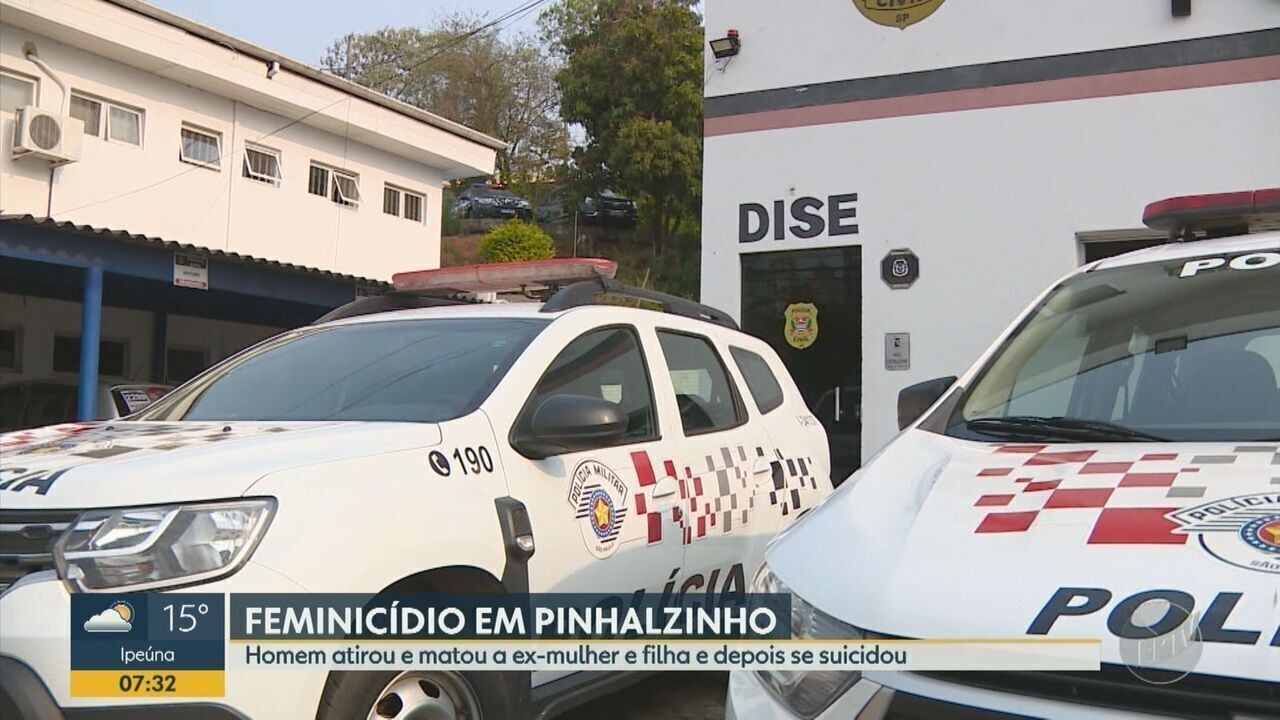 Homem mata ex-mulher e filha a tiros e depois se mata em Pinhalzinho | G1