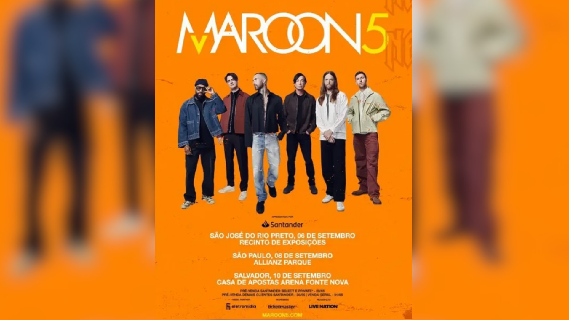 Maroon 5 anuncia show em Salvador em setembro | G1