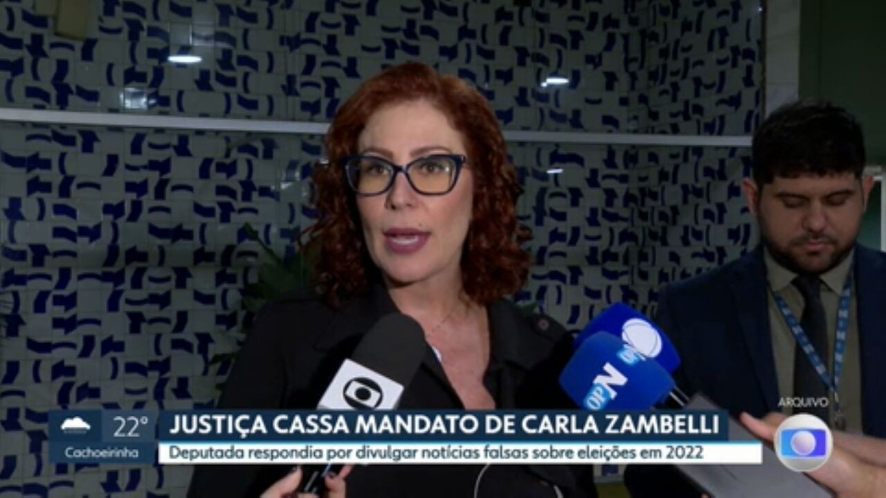 Carla Zambelli tem mandato de deputada cassado pelo TRE-SP e fica ...