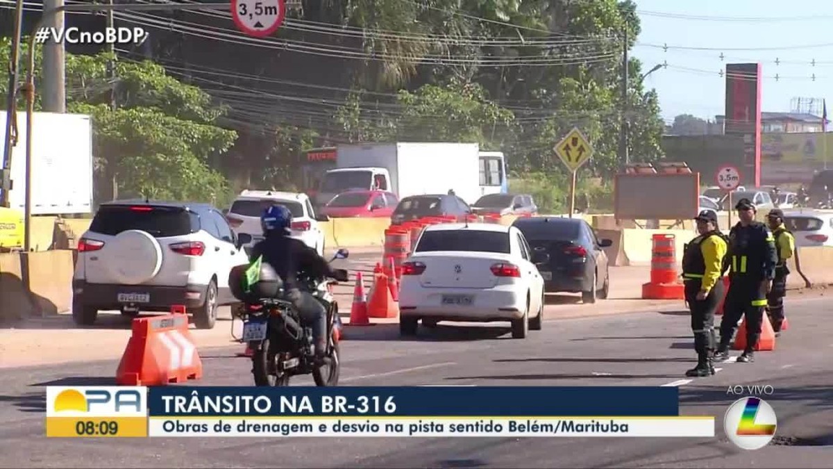 Trânsito na BR-316 é desviado para obras de drenagem; veja detalhes ...