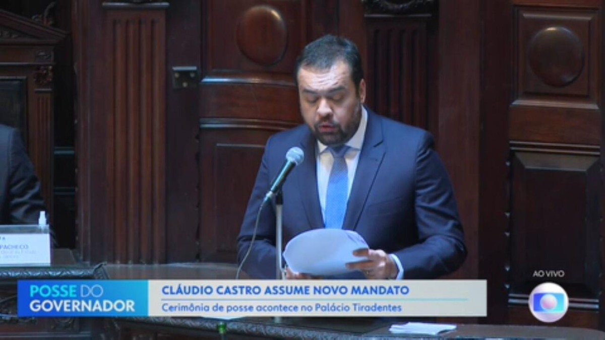 Cláudio Castro toma posse sem citar Lula ou Bolsonaro, diz que governo ...