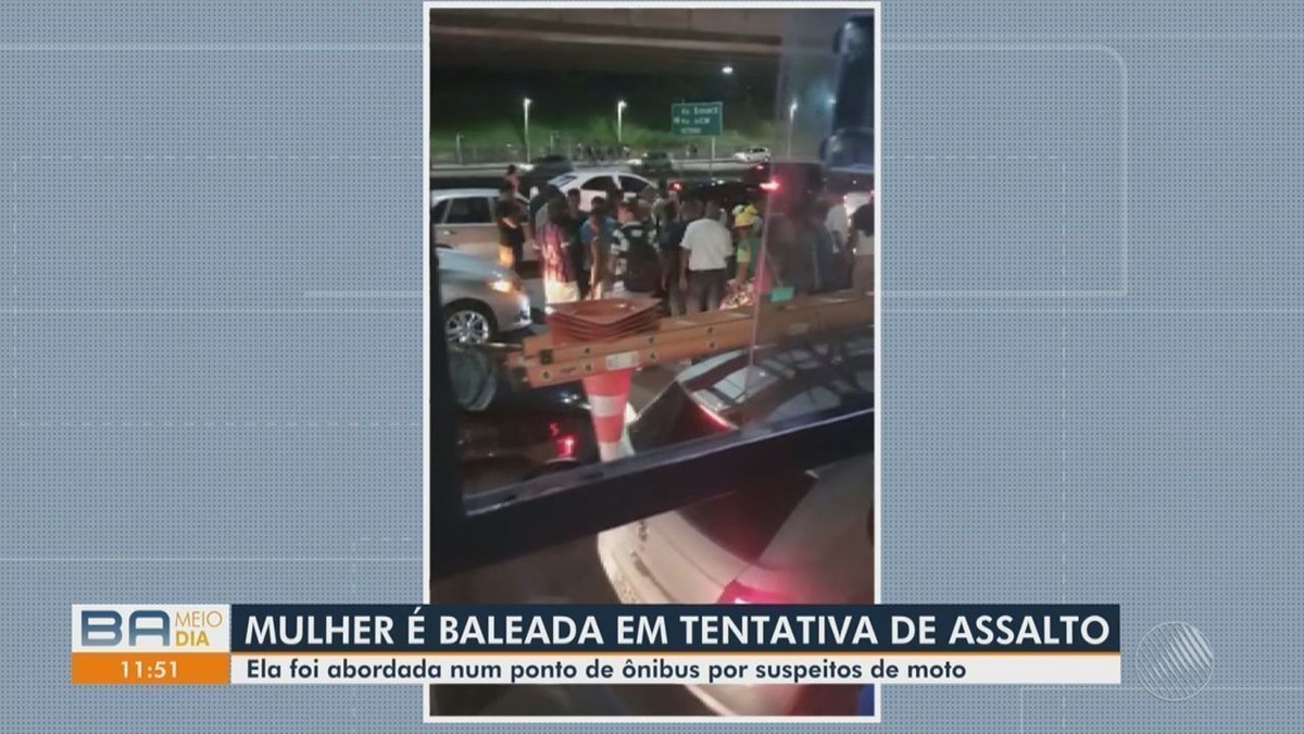 Mulher é baleada em ponto de ônibus durante tentativa de assalto, em Salvador | Bahia | G1