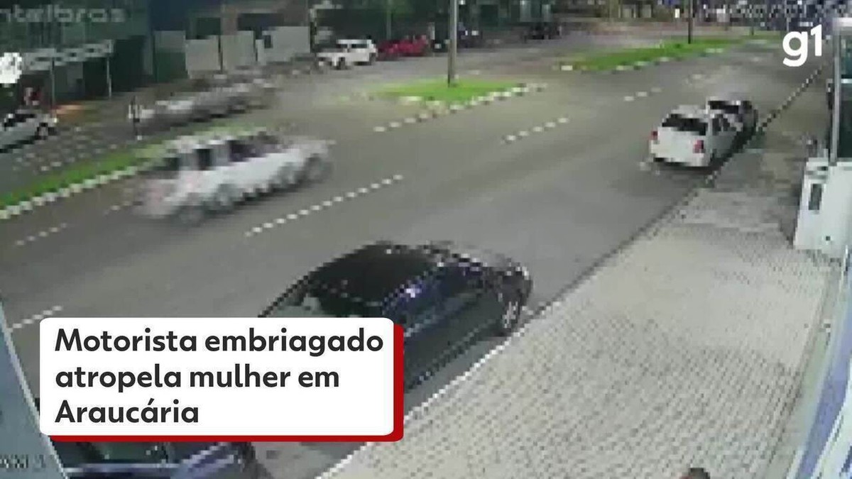 VÍDEO: Motorista embriagado atropela mulher em Araucária e foge sem prestar socorro, diz Guarda ...