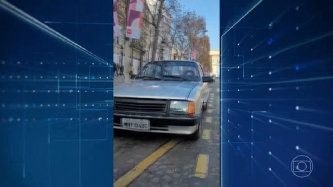 Carro Chevette de 1987 com placa de Belo Horizonte ganha atestado para ...