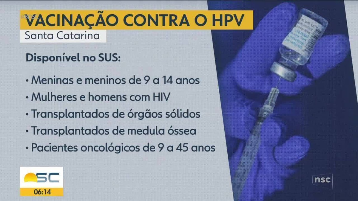 SC adota dose única da vacina contra HPV | Santa Catarina | G1