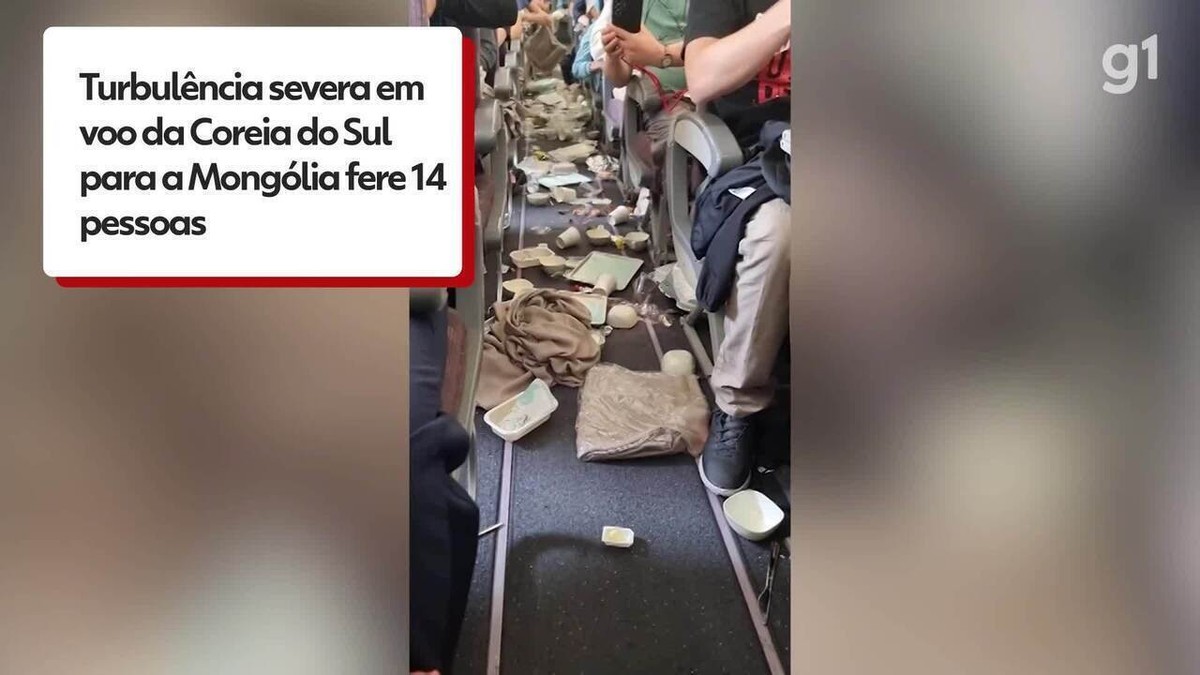Turbulência severa em voo da Coreia do Sul para a Mongólia fere 14 ...