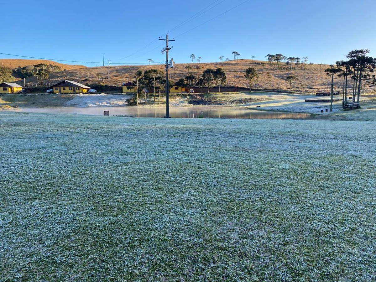 Cidades do RS registram geada e temperaturas próximas de 0ºC neste ...