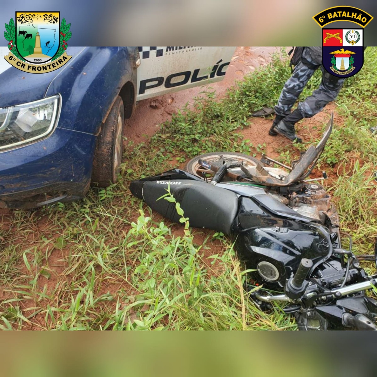 Suspeito De Assaltar Loja Bate Moto De Frente Com Carro Da Pm Ao Tentar