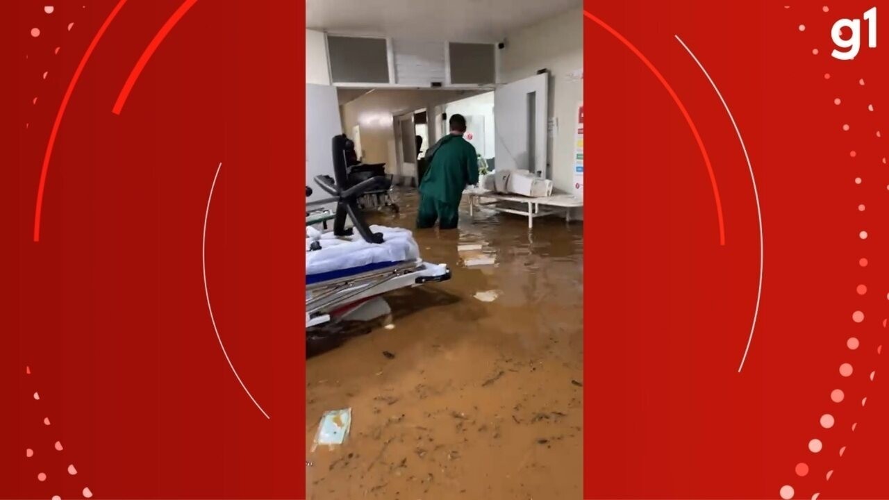 VÍDEO: hospital é inundado durante temporal em Três Coroas; '85% da ...