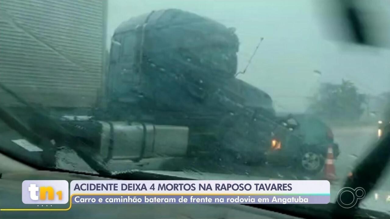 Acidente entre caminhão e carro deixa quatro mortos na Raposo Tavares em Angatuba | Itapetininga ...