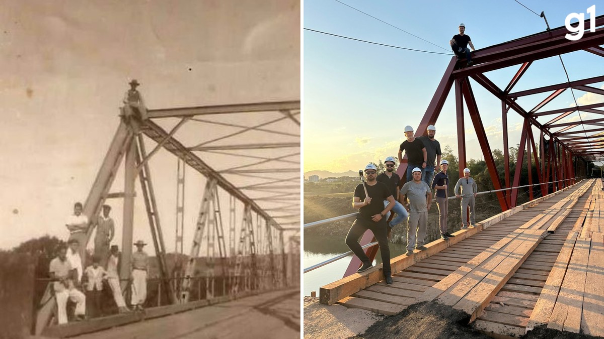 Empresários e moradores recriam foto de 1939 após reconstrução de ponte ...