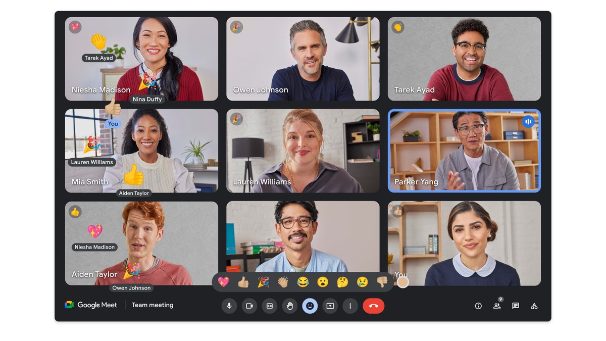 Google Meet começa a liberar reações com emojis; veja como usar ...