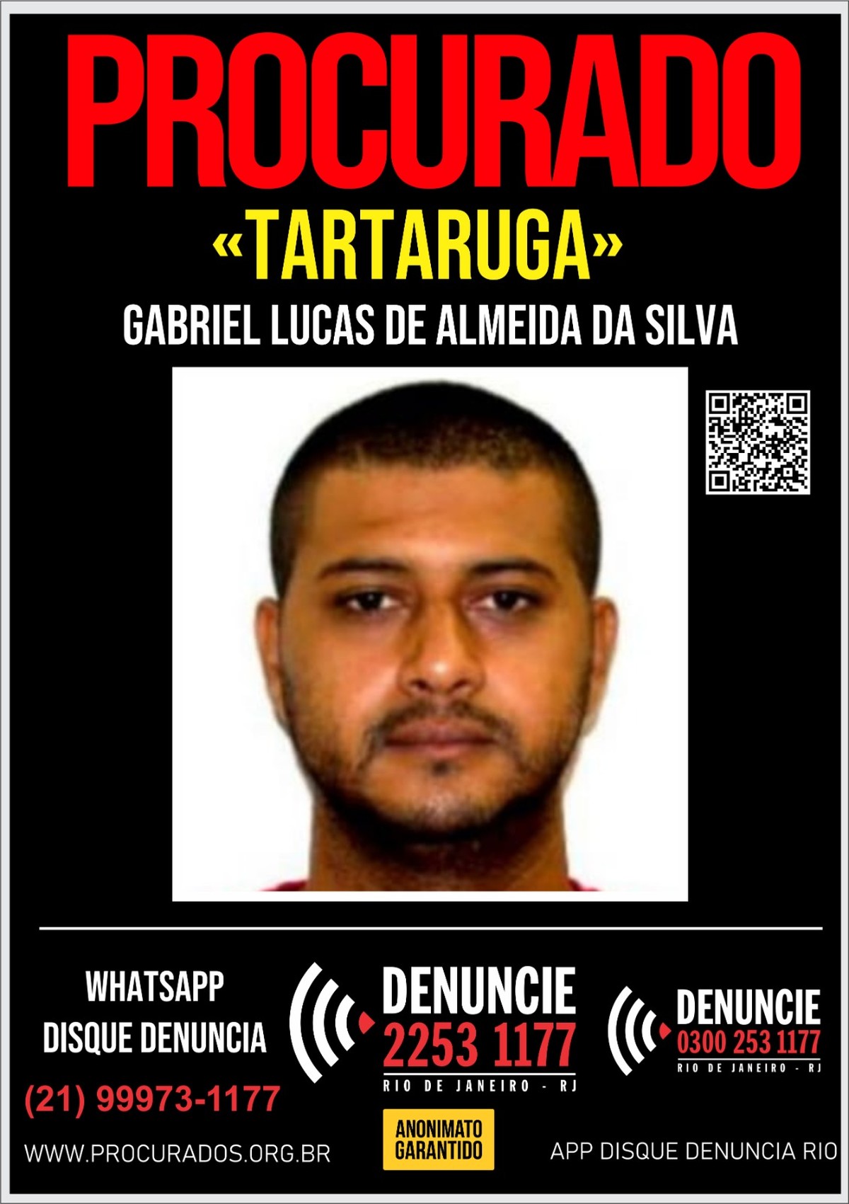 Disque Denúncia Divulga Cartaz Sobre Suspeito De Envolvimento Em Roubo