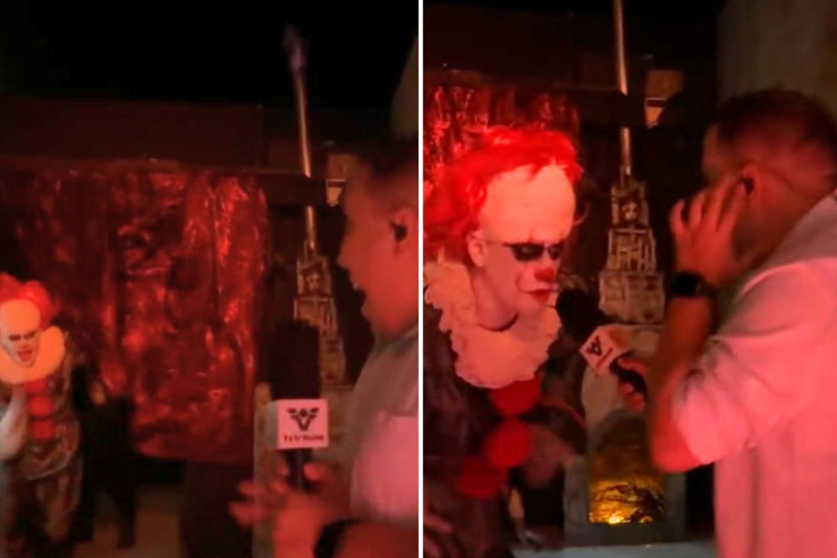 Repórter que levou susto com grito de 'monstro' ao vivo teve queda de ...