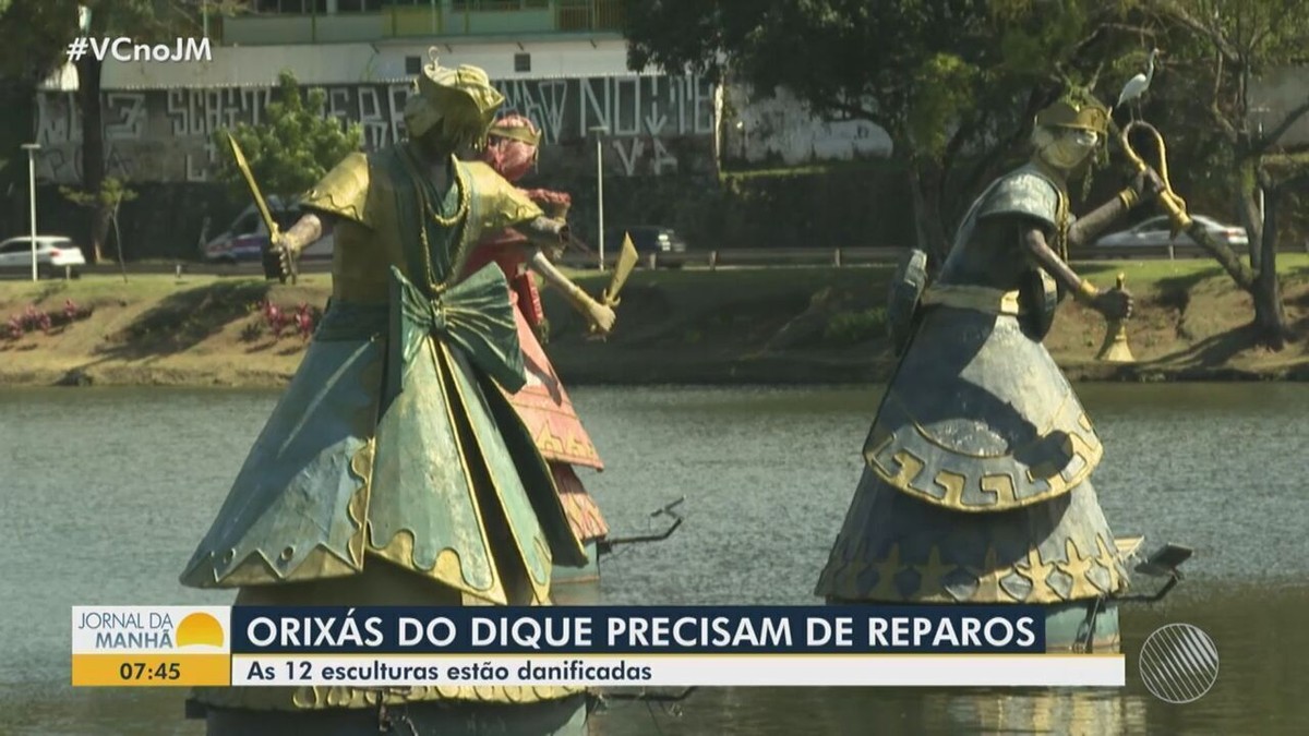 Monumentos das religiões afrobrasileiras, orixás do Dique do Tororó ...